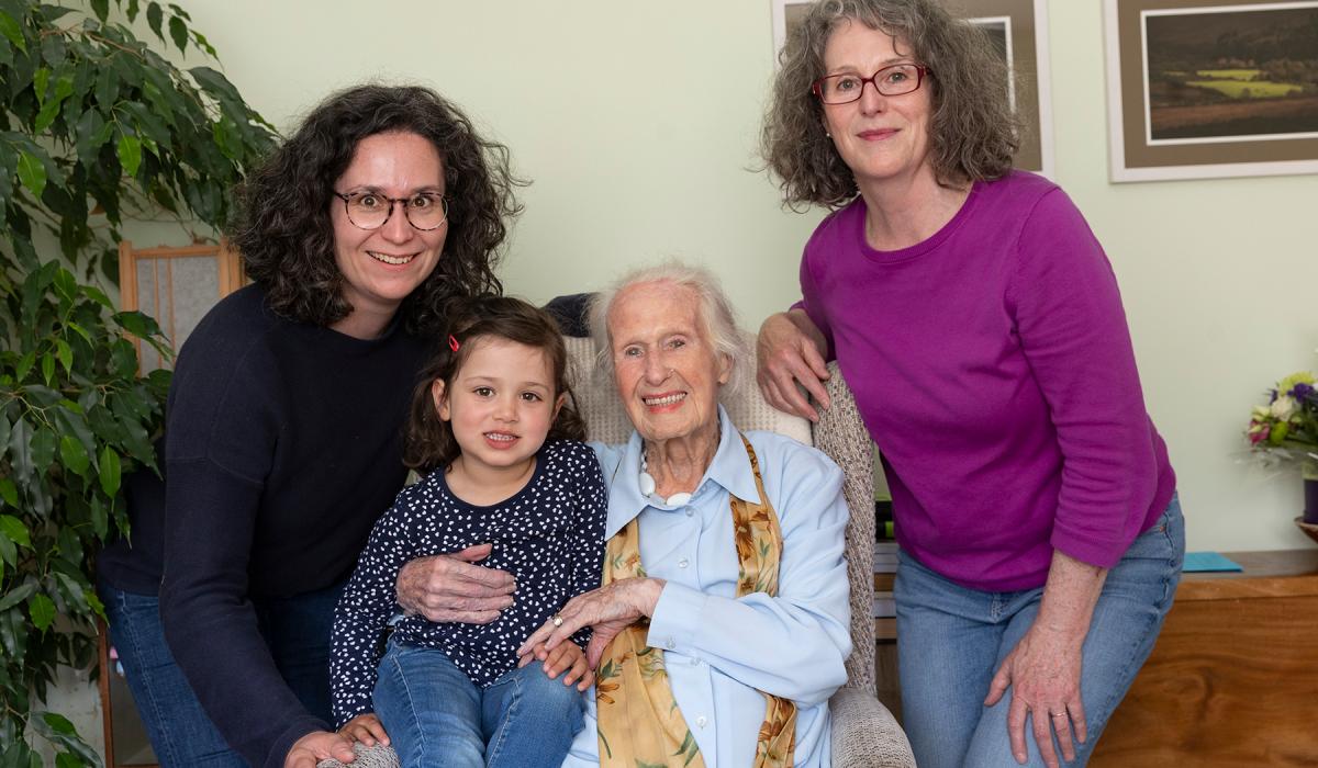 Peg marks milestone birthday surrounded by loving family at her home in ...