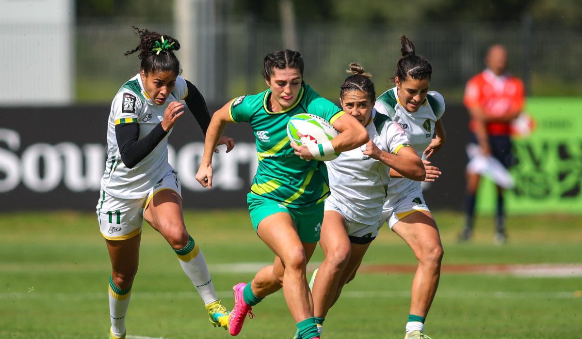 Tipperary's Amee-Leigh Murphy Crowe in action for Irish Sevens team in ...
