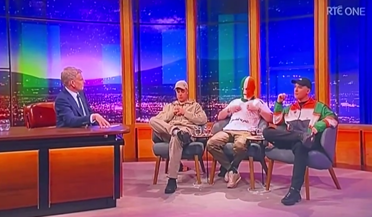 Late Late Show viewers praise Irish rappers Kneecap for highlighting ...