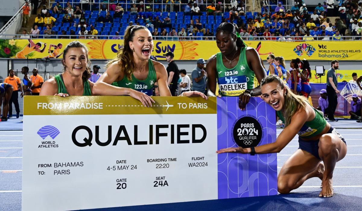 Tipperary's Sharlene Mawdsley celebrates with relay team after ...