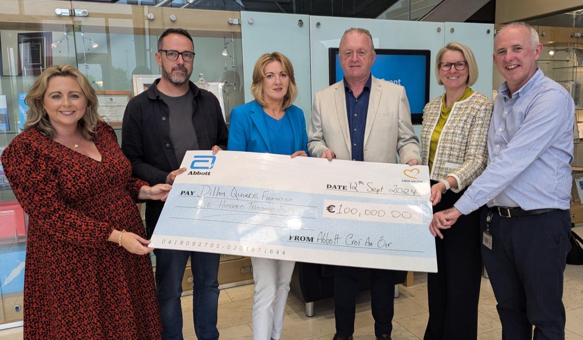 Dillon Quirke Foundation receives €100,000 donation from Abbott ...