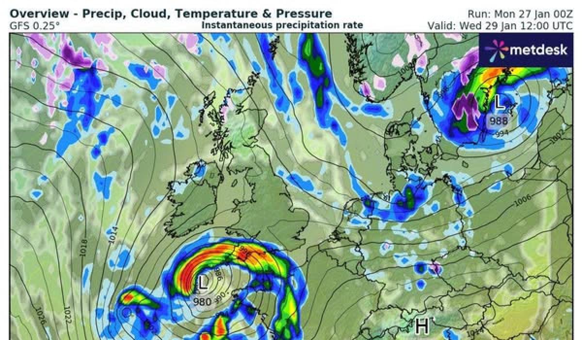 ALERT: Met Éireann's Irish weather forecast as new storm tracks across ...