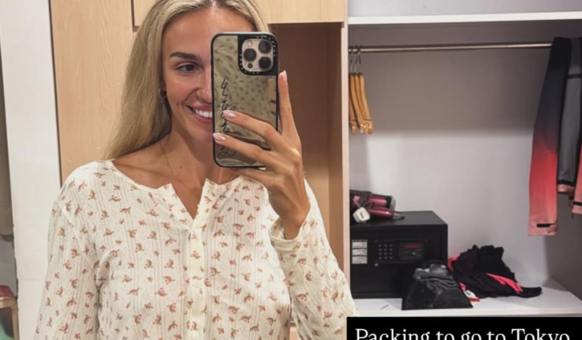 Can you see it? Sharlene Mawdsley lets slip to fans one thing she brings on her travels ...