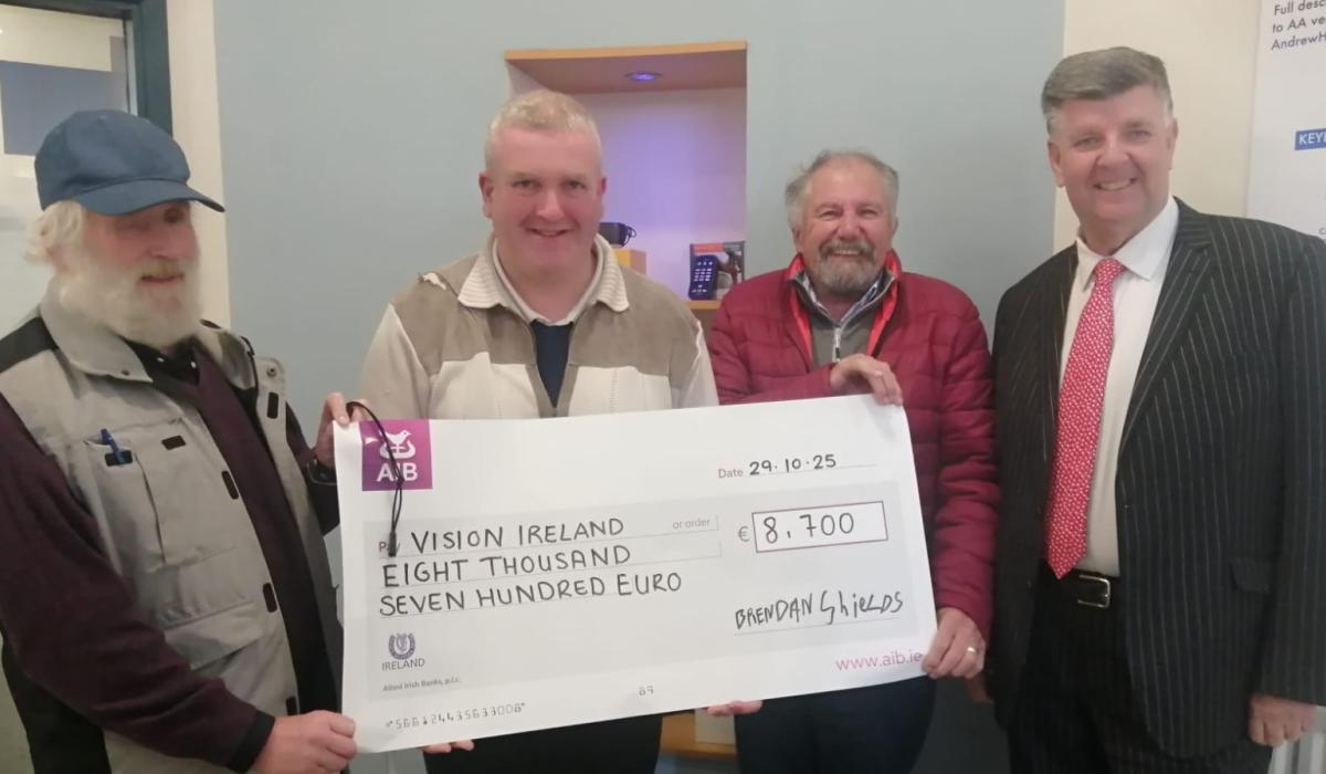 Tipperary man raises over €8,000 for Vision Ireland as part of ongoing ...