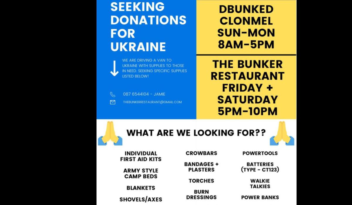 Clonmel business man appeals for humanitarian aid and will transport it ...