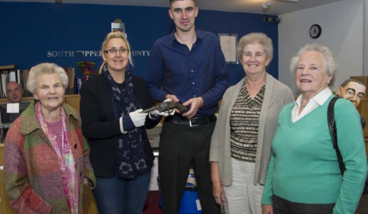 Family present Frank Drohan’s revolver to Tipp County Museum ...