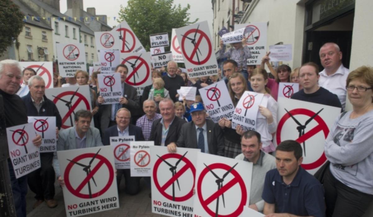 Carrick residents protest at wind park information event - Tipperary Live