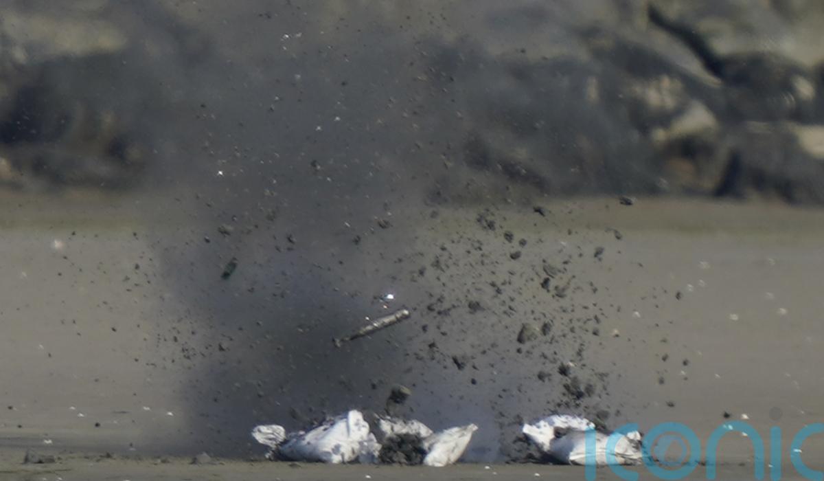 Controlled explosion on Irish beach after historical device discovered ...