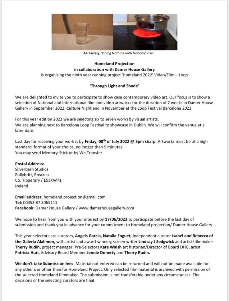 Damer House Gallery Roscrea and the Homeland Projection spearhead art ...