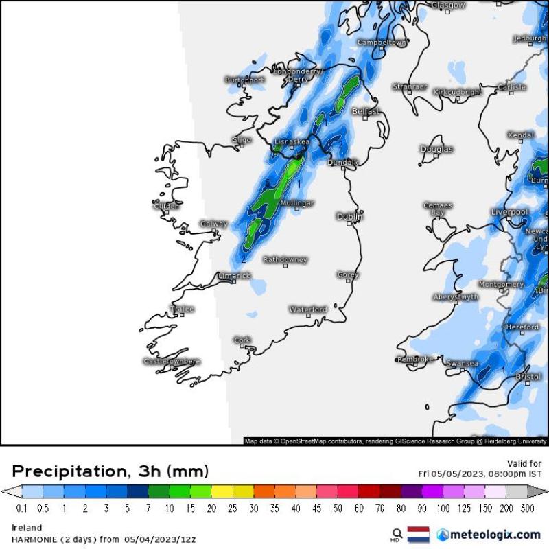 ALERT: Met Éireann's five-day forecast predicts 'widespread slow moving ...