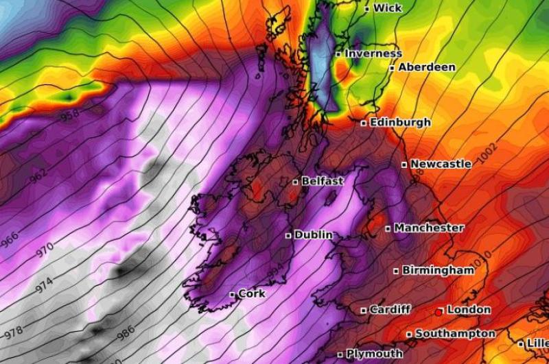 Storm Isha latest: Counties pinpointed to be worst hit with 130km/h ...