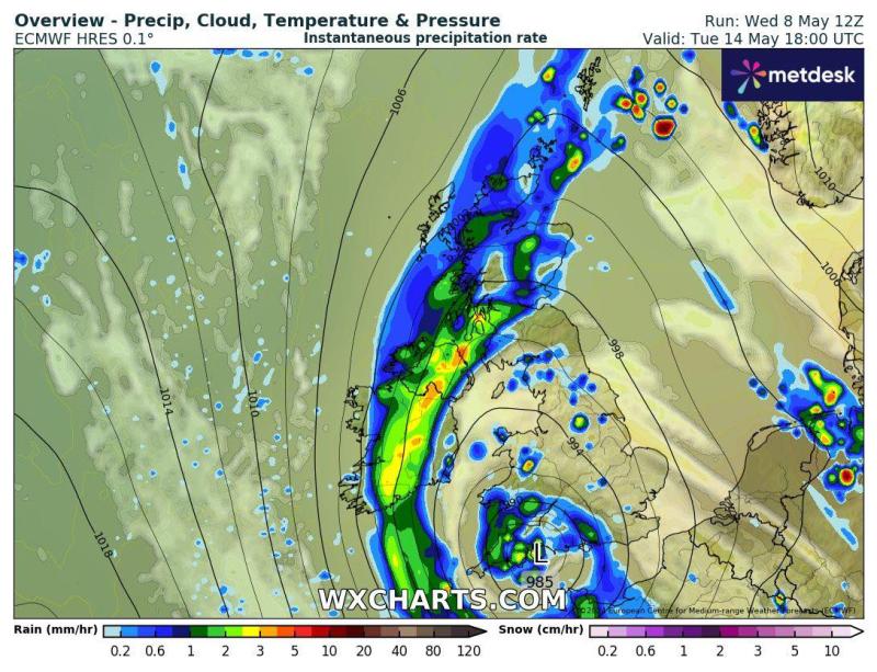 ALERT: Irish weather forecast for coming week predicts 'band of ...