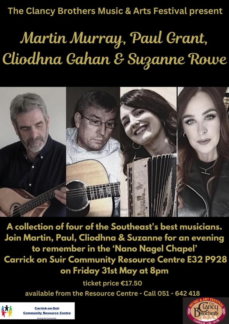 Martin Murray and friends to perform Clancy Festival concert in Carrick ...