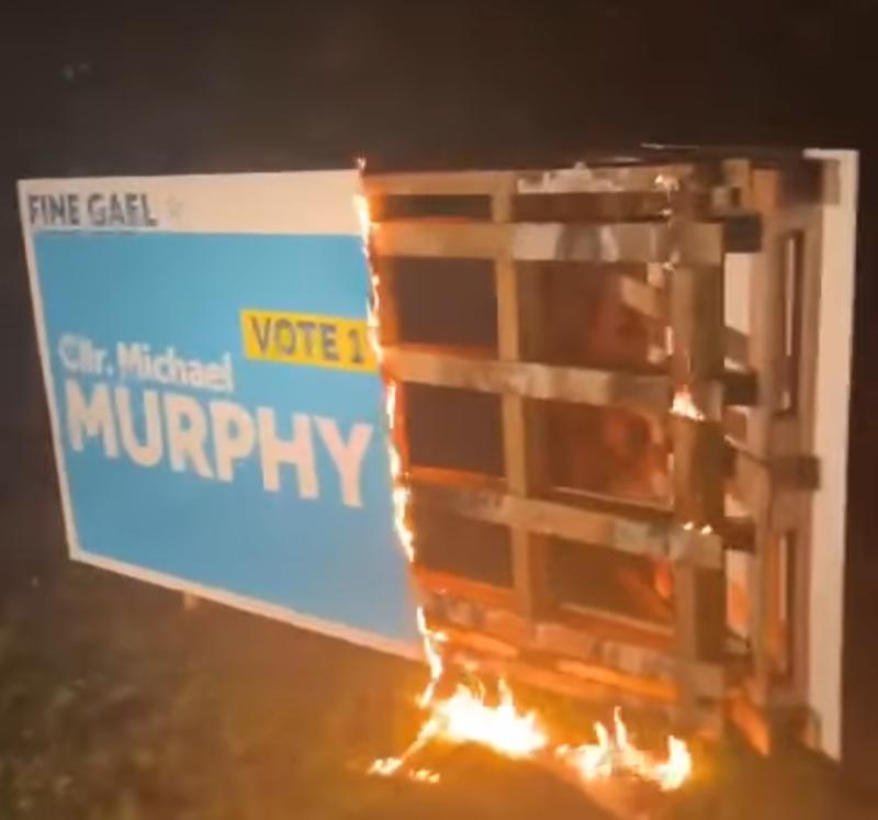 LIVE: General Election posters of Tipperary South Fine Gael candidate set on fire - Tipperary Live