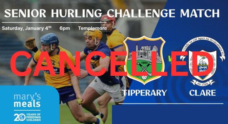 MATCH OFF: Tipperary and Clare were due to play in Templemore today ...