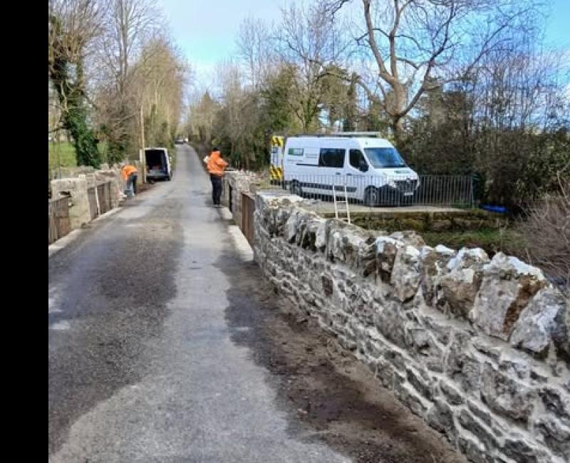 Upgrade work being carried out on Tipperary bridge in rural area is ...