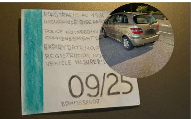 'A for effort'- Driver due in court over handwritten insurance disc ...