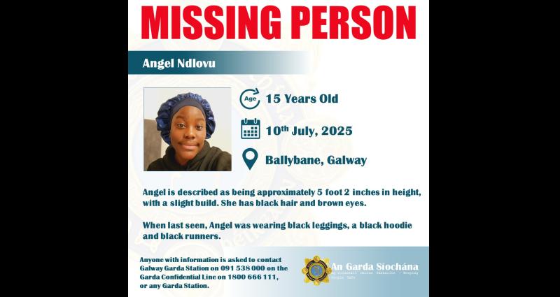 MISSING: Nearly a week since girl (15) was last seen as gardai seek help from public - Tipperary ...