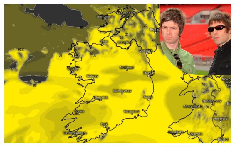 Met Éireann reveal glorious weather forecast ahead of Oasis at Croke ...
