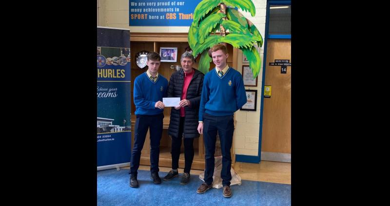 CBS Thurles present St Vincent de Paul with the proceeds of their ...