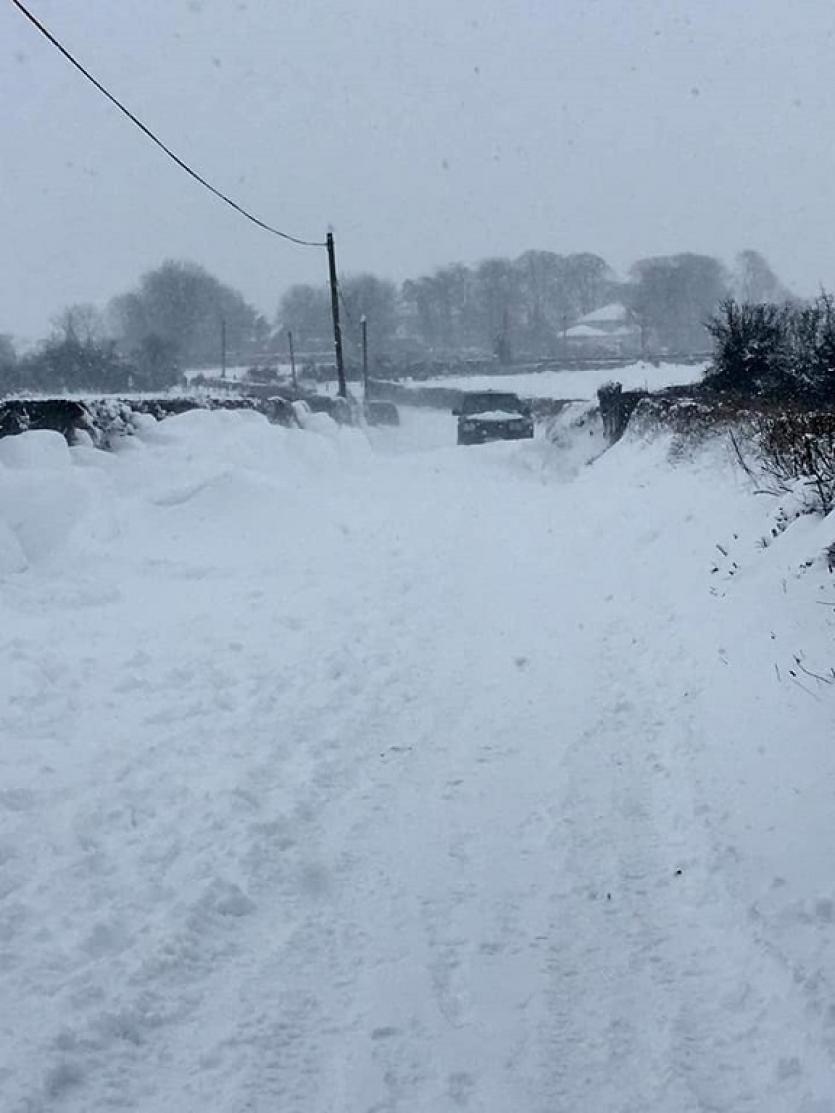 Storm Emma: Heavy snow still falling in the Slieveardagh Hills - Photo ...