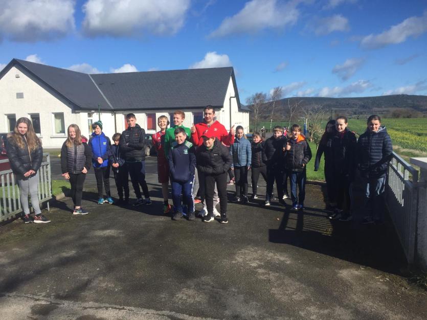 Helping out Scoil Aonghusa in Cashel by taking on a 3k challenge ...