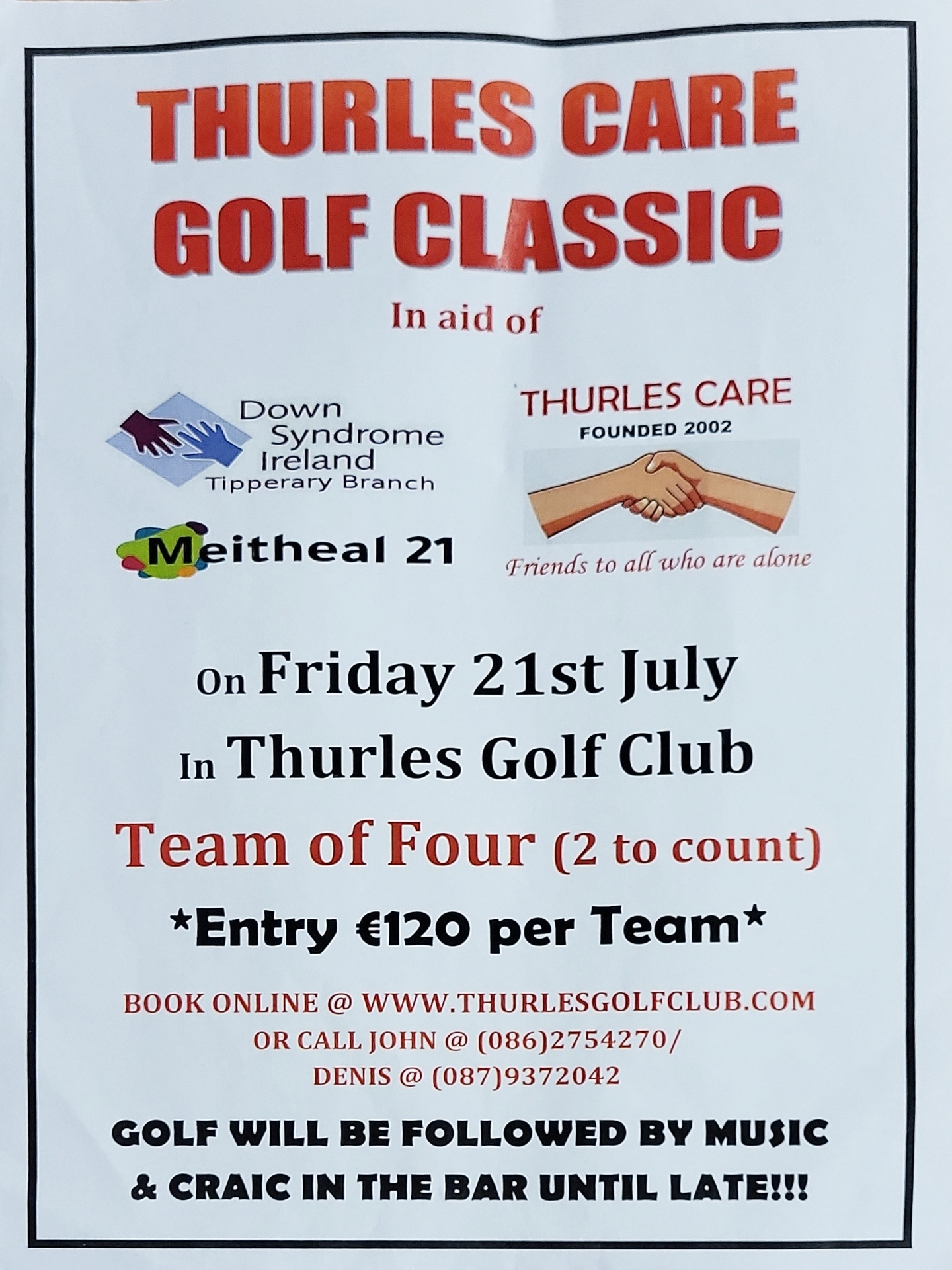 Two groups, one Golf Classic and the Thurles community behind them ...