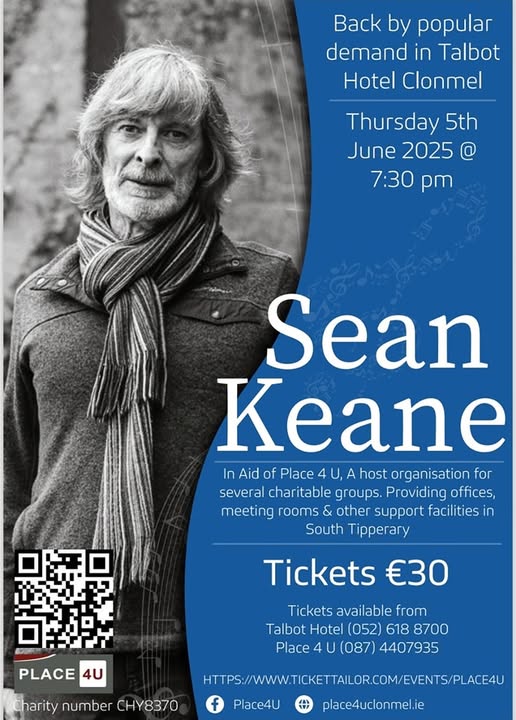 Singer Sean Keane to perform concert in aid of Clonmel's Place4U centre ...